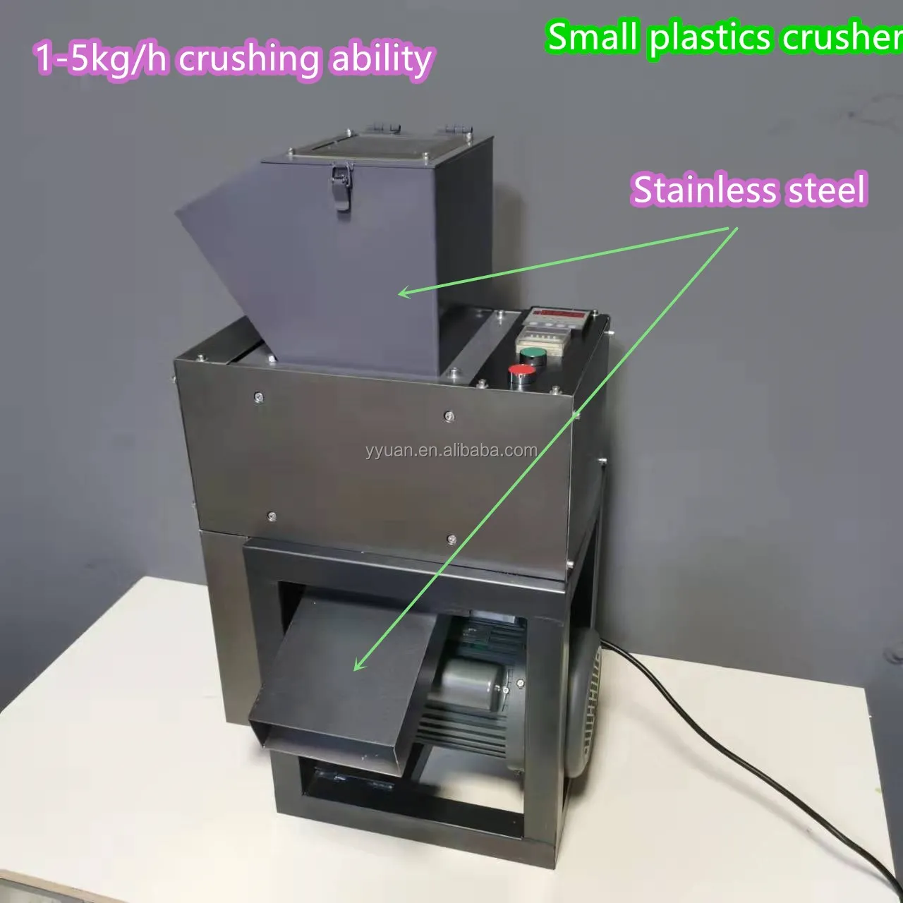 Small Mini Noise-Free Plastic Crusher Machine for Efficient Recycling ...