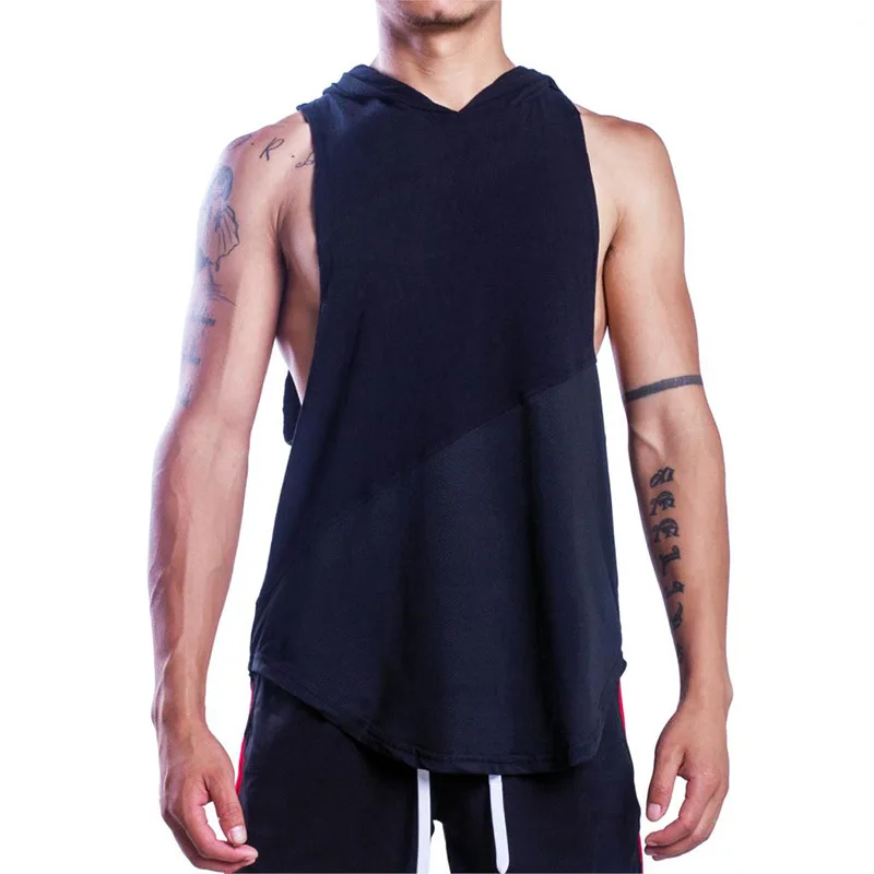 Muscle Bodybuilding Men Cotton Stringers Tank Tops Cut Off T-shirt ...