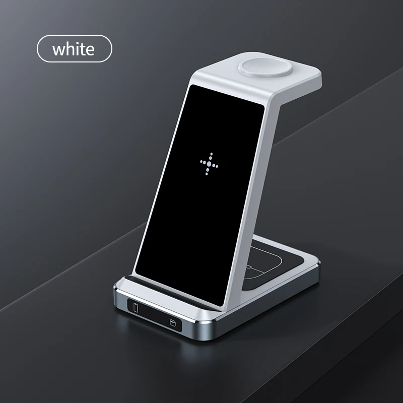 3 In 1 Wireless Charger Stand 3in 1 Wireless Charging Station Holder ...