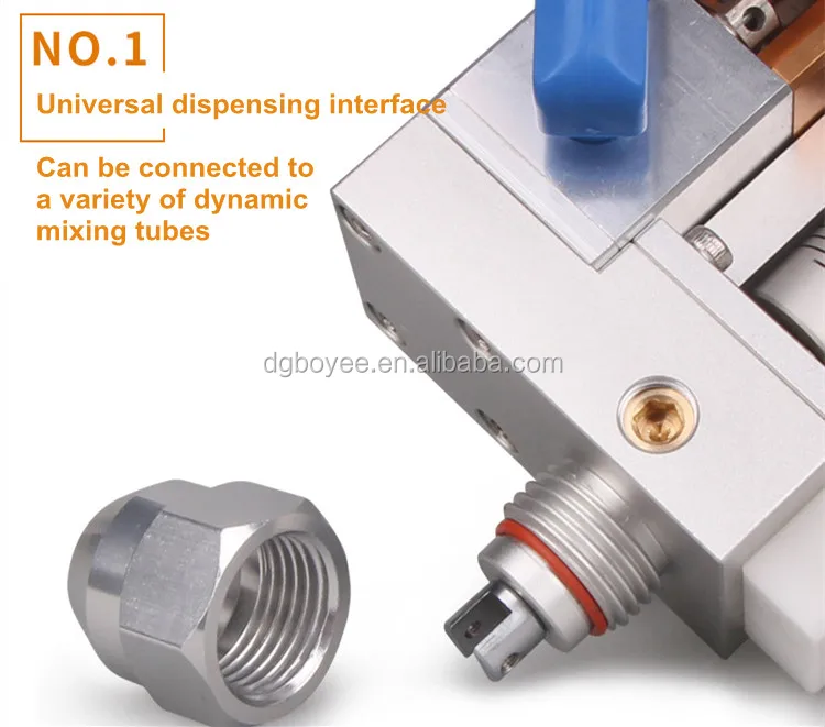 Two Component Liquid Dispensing Valve for AB Glue Epoxy Resin