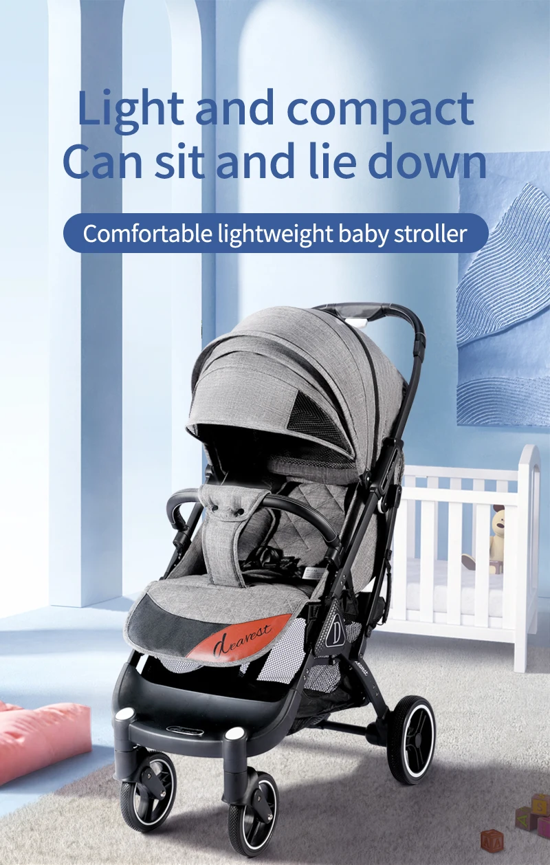 High Quality Easy Folding Baby Buggy Compact Pram Light Travel Stroller ...