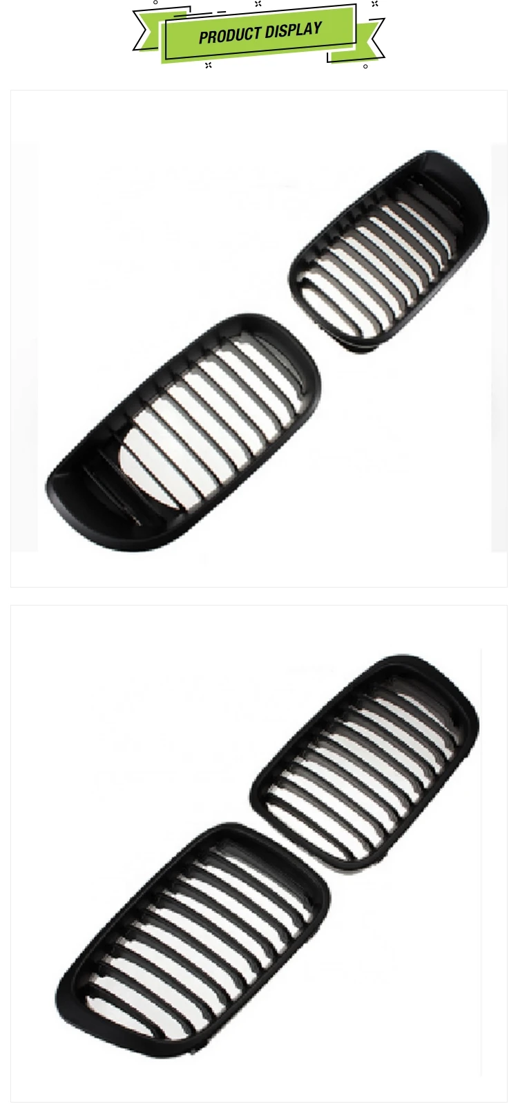 For Bmw E46 4 Doors 3 Series Car Front Gloss Matt Carbon M Color Black ...