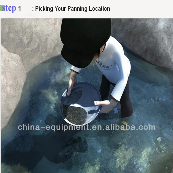 High Rigidity 14" Black Plastic Gold Panning Dish for Miners