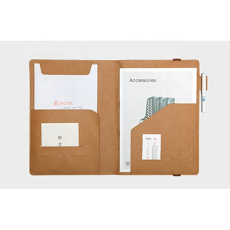 Recycled Brown Kraft Paper Folder With Flap For Files Holder - Buy ...
