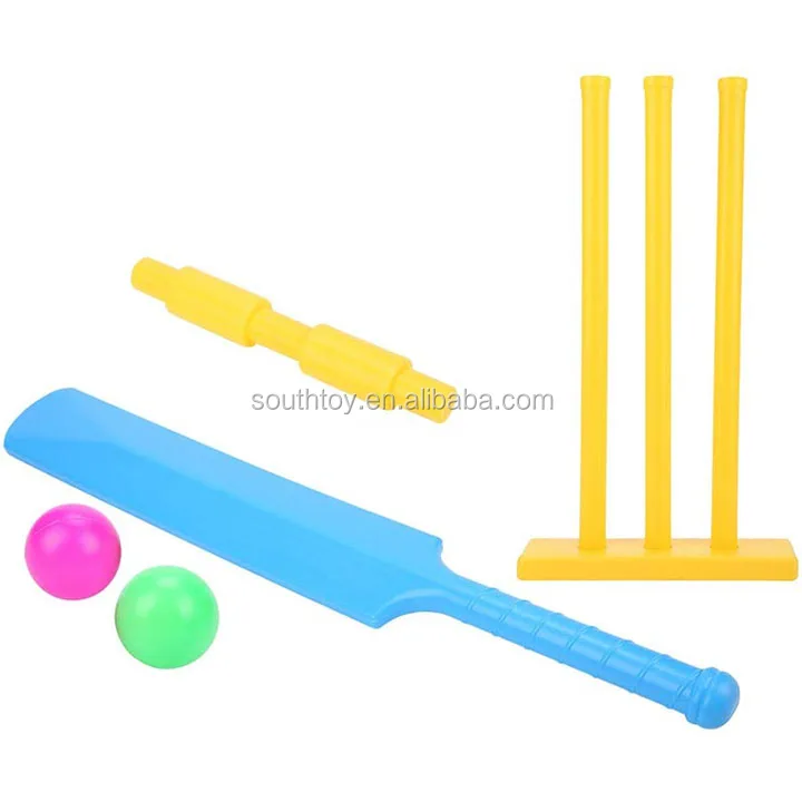 Kids Plastic Mini Cricket Ball Bat Toy For Indoor Outdoor Game - Buy ...