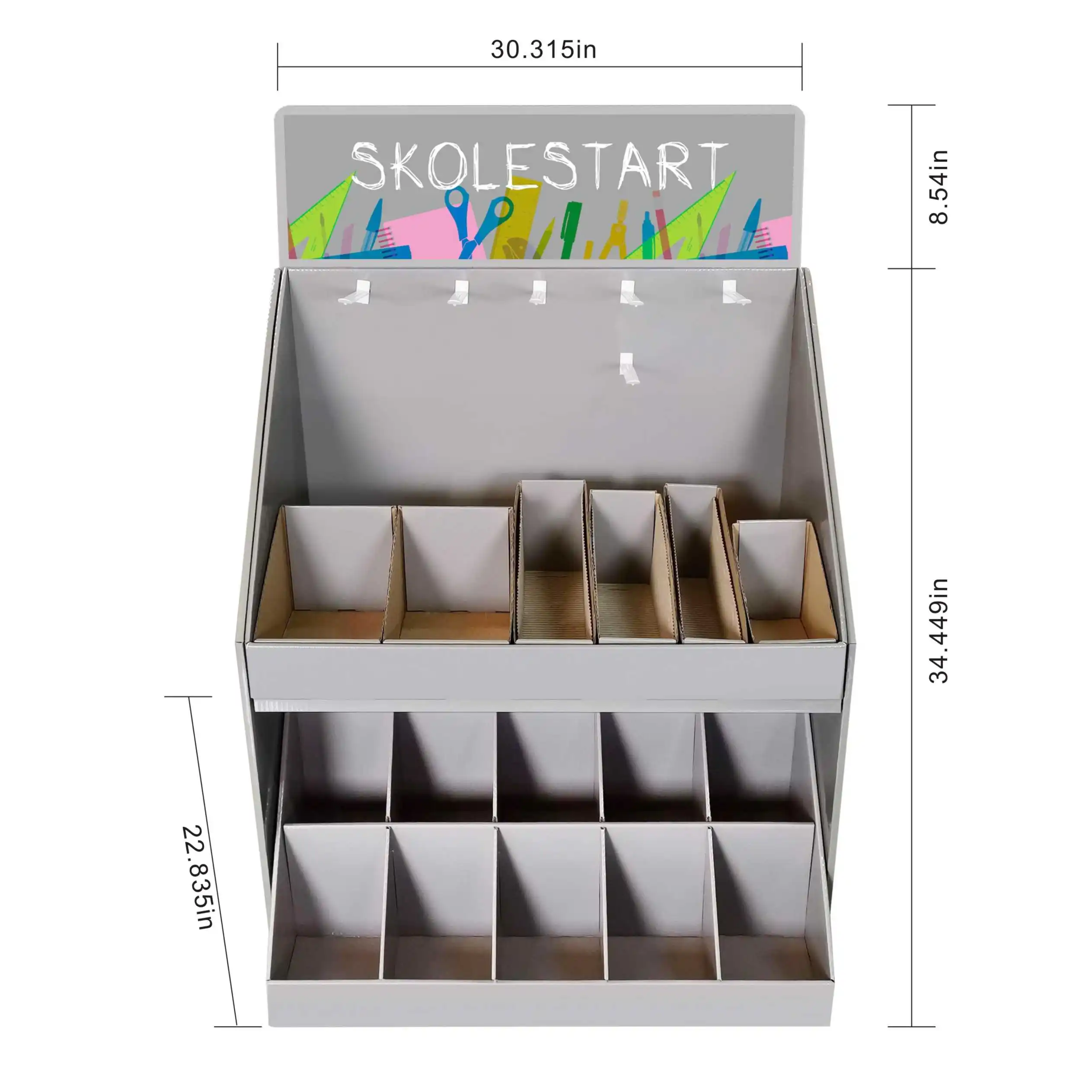 Retail Shelf Cardboard Counter Top Display Stand Show Supermarket Shop ...