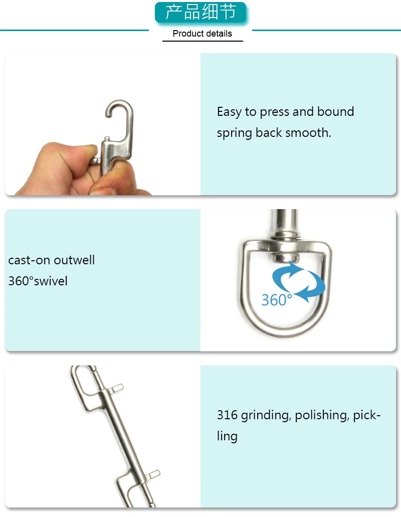 Scuba Diving Snag Free Double Ended Hook - Diving Gear BCD