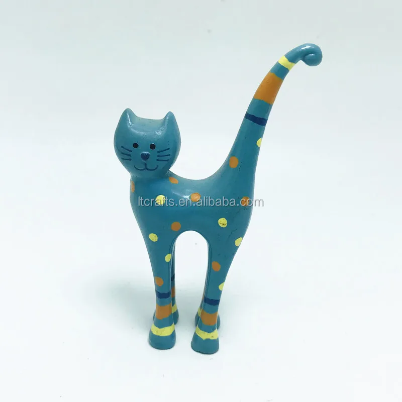 Cartoon Cute Cartoon Cat Statue Custom Resin Small Abstract Cat ...