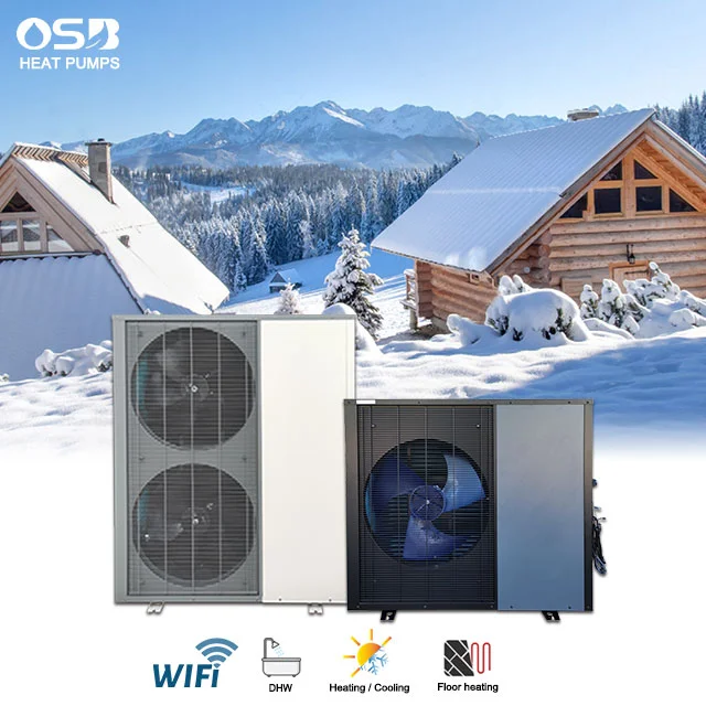 R134a R152a air source heat pump high temperature heater with wifi ...