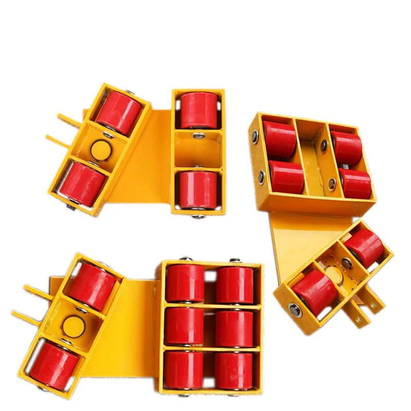 6 Ton Roller Skids 4 Wheels Platform Cargo Transport Pallet Trolley ...