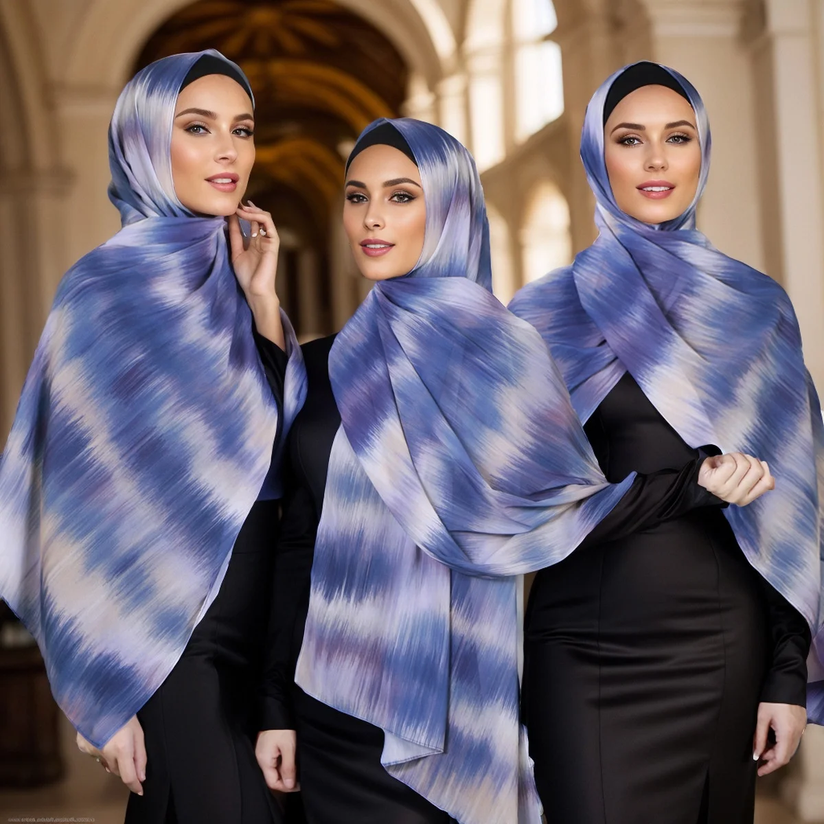 PROMISTAR Hot Selling New Female Digital Printing Chiffon Long Scarf ...