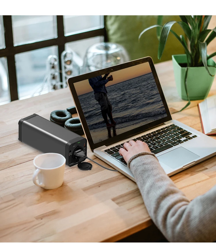 12v Dc 220v Ac Mini Portable Power Bank 40000mah For Laptop Wifi Router ...