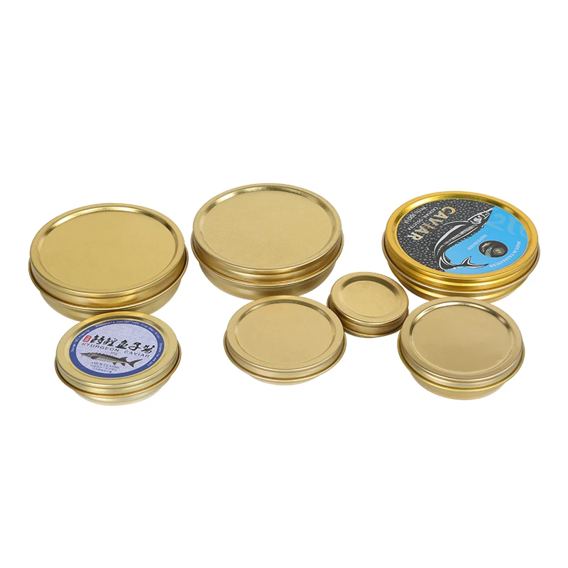 15g 20g 30g 50g 100g 125g 250g Round Vacuum Caviar Tin Can