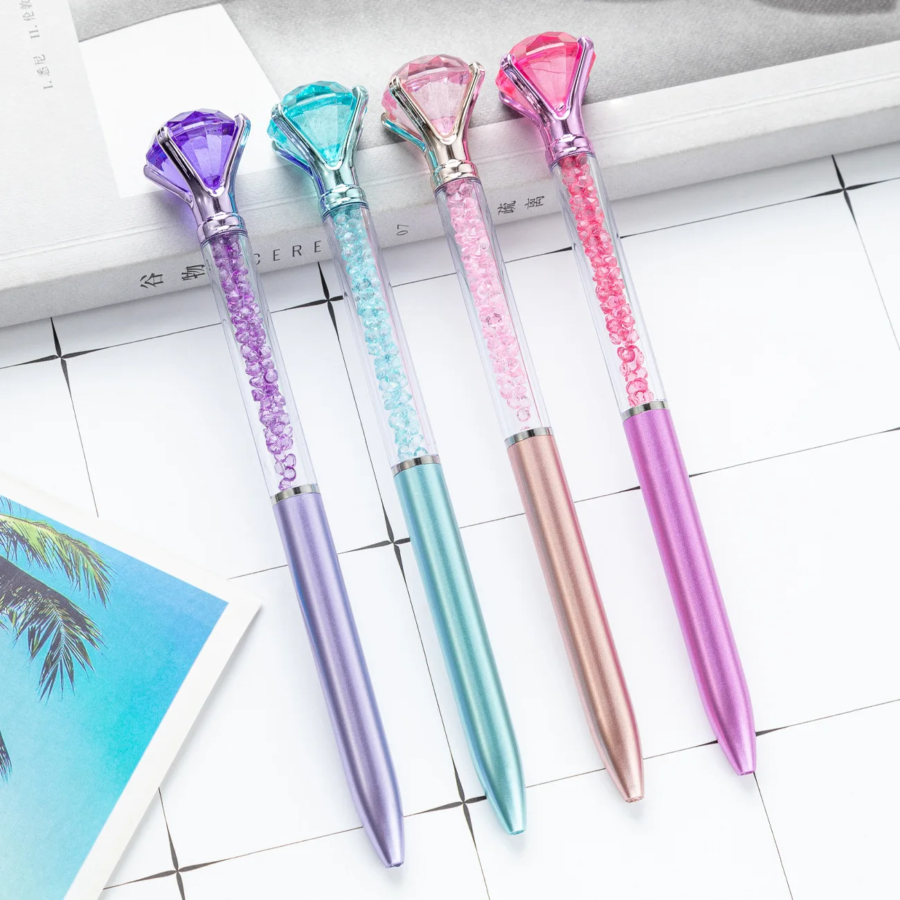 Diamond Pens with Crystal - Elegant Writing Instruments
