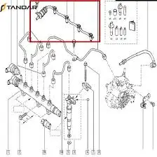 Fuel Overflow Pipe for Renault Laguna 1751100Q0K - Standards Rubber
