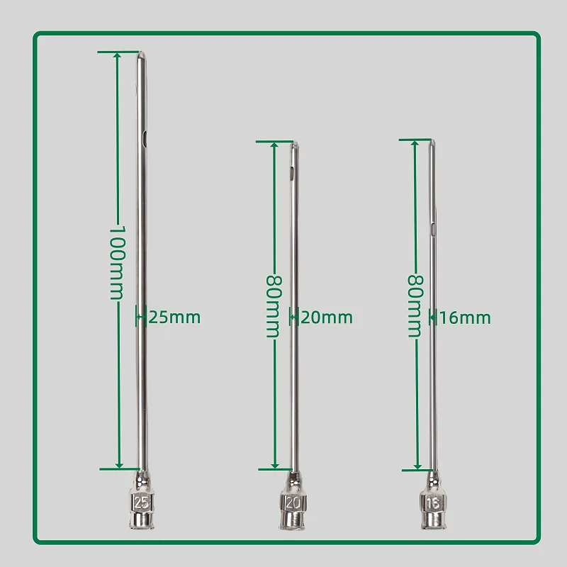 Livestock Cow Sheep Veterinary Milk Passing Needle Stainless Steel ...