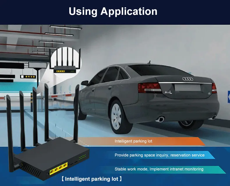 Two SIM Card Wireless Router 4G LTE with 5dbi Antenna