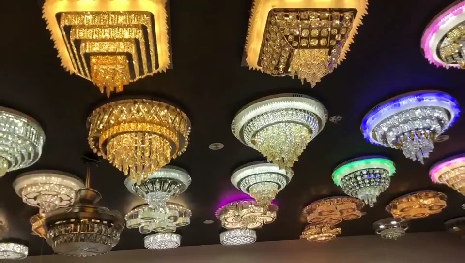 Modern Faction Design Crystal Ceiling Light With Top Quality T Celling ...