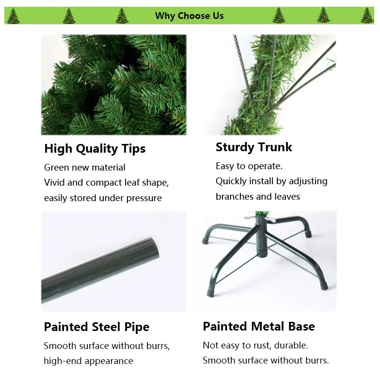 20ft 30ft Giant Pvc High Quality Metal Frame Christmas Tree For Outdoor ...