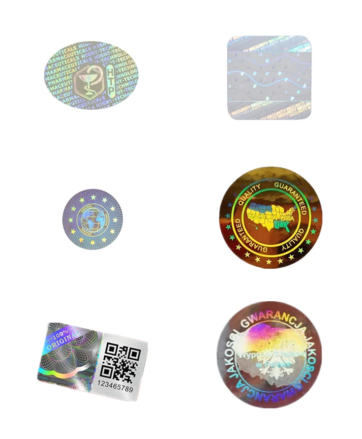 Certificate Valid Authentic Original Hologram Sticker Custom Security ...