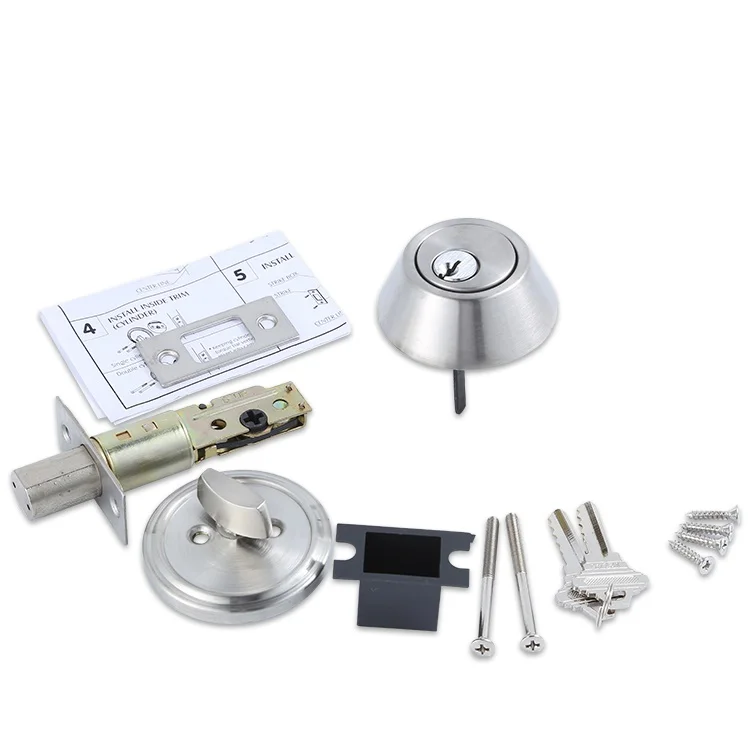 High Security Ansi Grade 3 Door Satin Stainless Steel Hidden Deadbolt ...