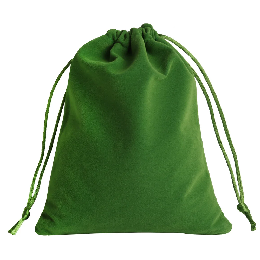 Storage Soft Pouch Packaging Drawstring Velvet Bags for Jewelry Gift