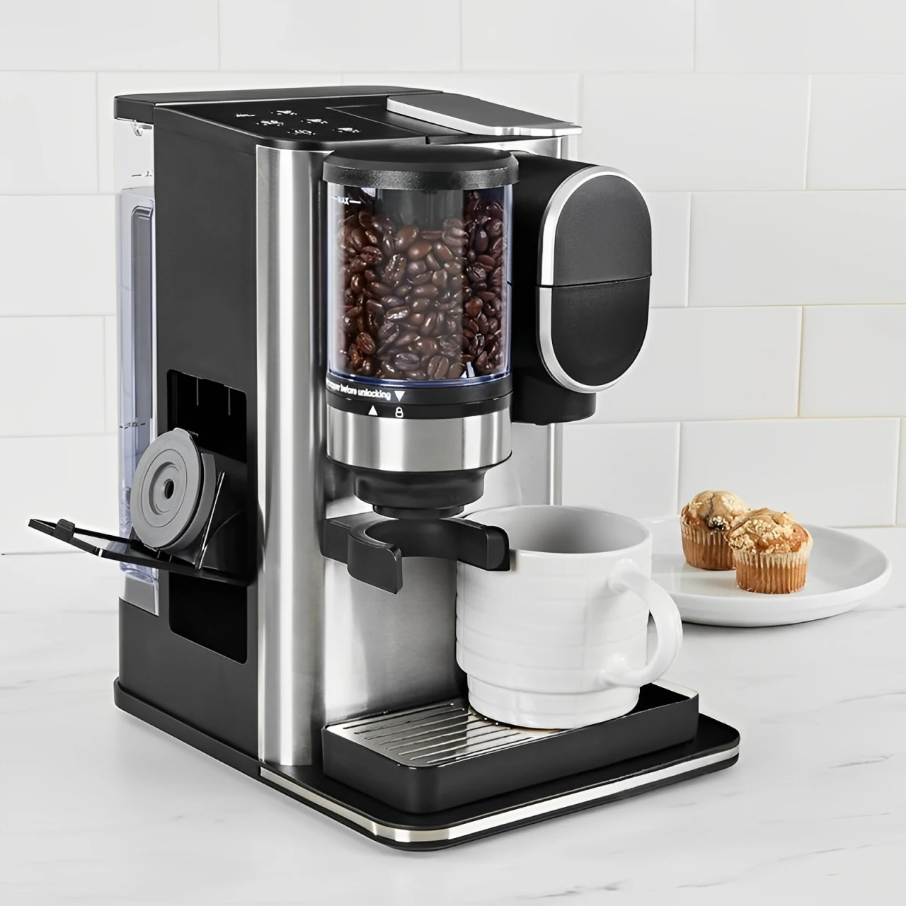 Buy Small Household Espresso Coffee Machine Integrated Stainless Steel ...