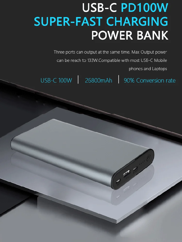 Pd Laptop 100w Power Bank Shell Pcba Oem 40000 Mah 50000 Mah 26800 Mah ...