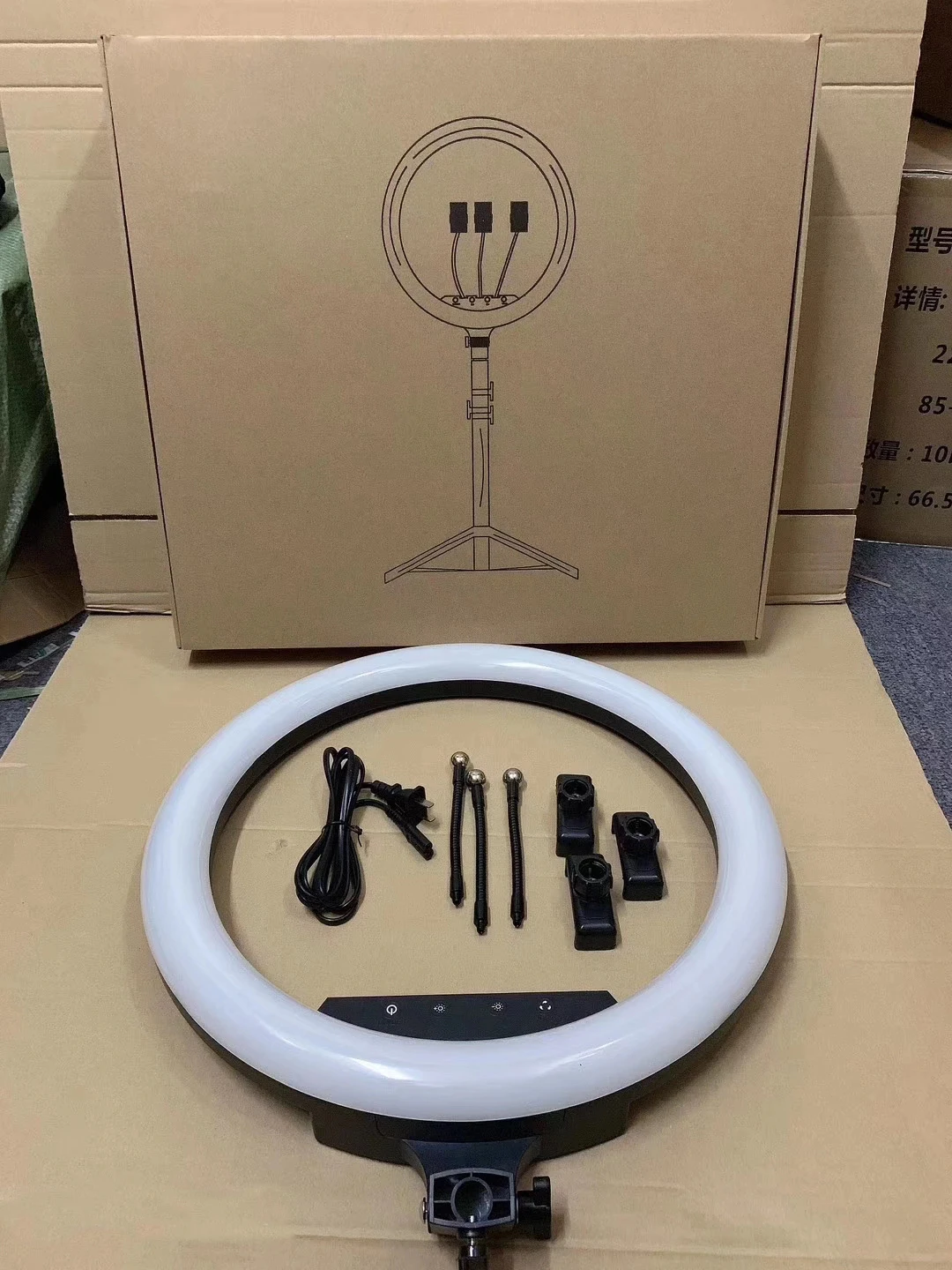 18 Inch Led Ring Light Youtuber Vlogger Tiktok Light With Stand Tripod Phone Holder Beauty Make ...