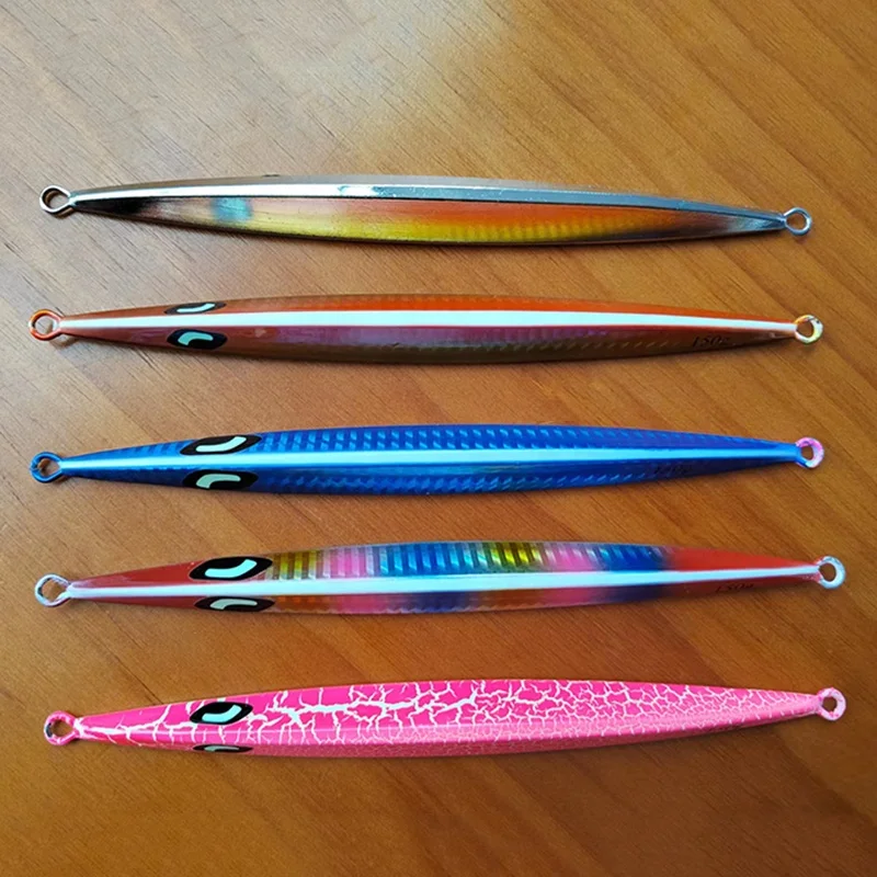 SHINLON Fast Sinking Jigging Fishing Lure 150g 200g 250g 300g 400g Luminous Metal Saltwater Jig ...