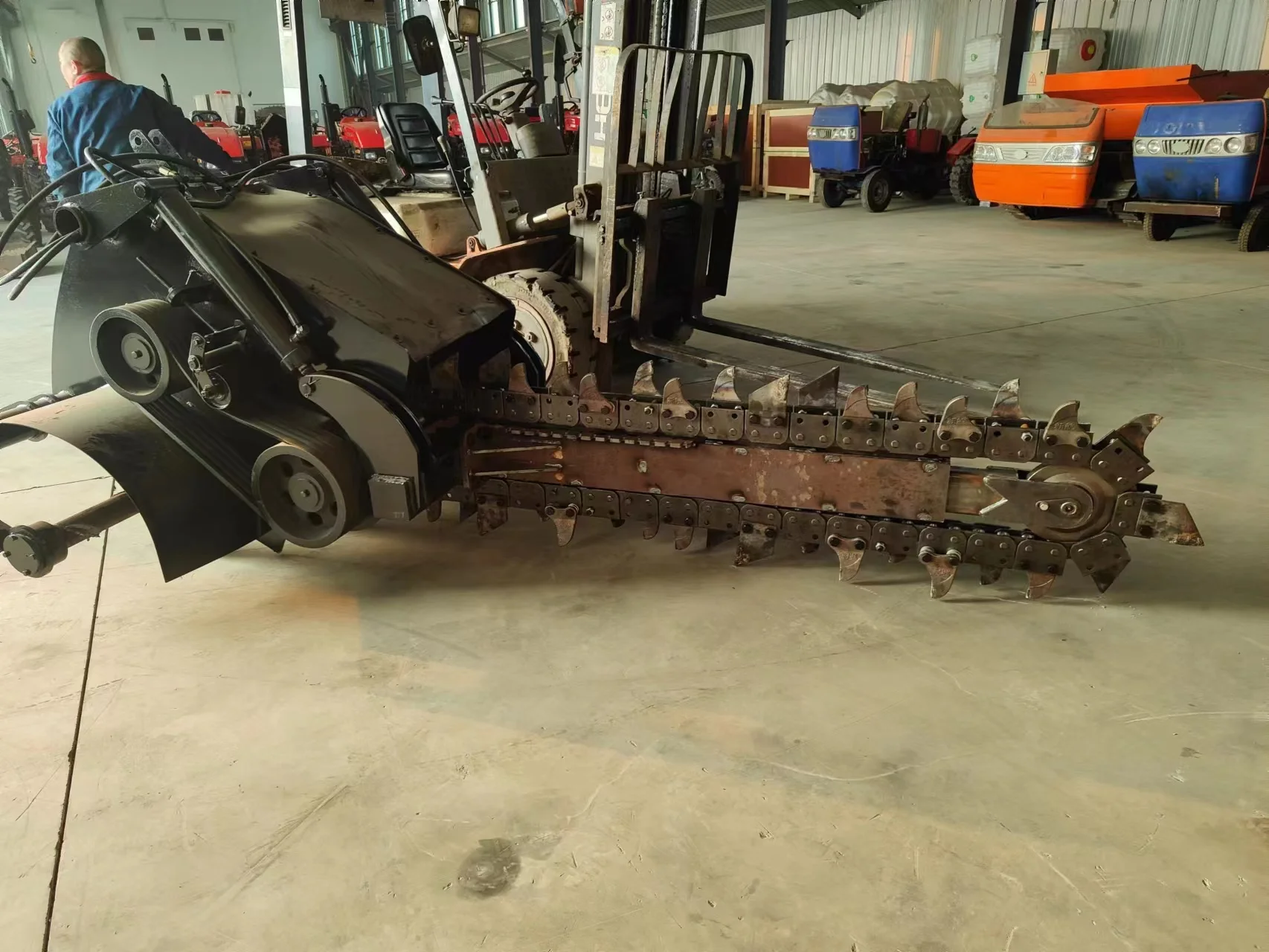Heavy Duty Pto Chain Trencher - Buy Tractor Mounted Trencher,Made In ...