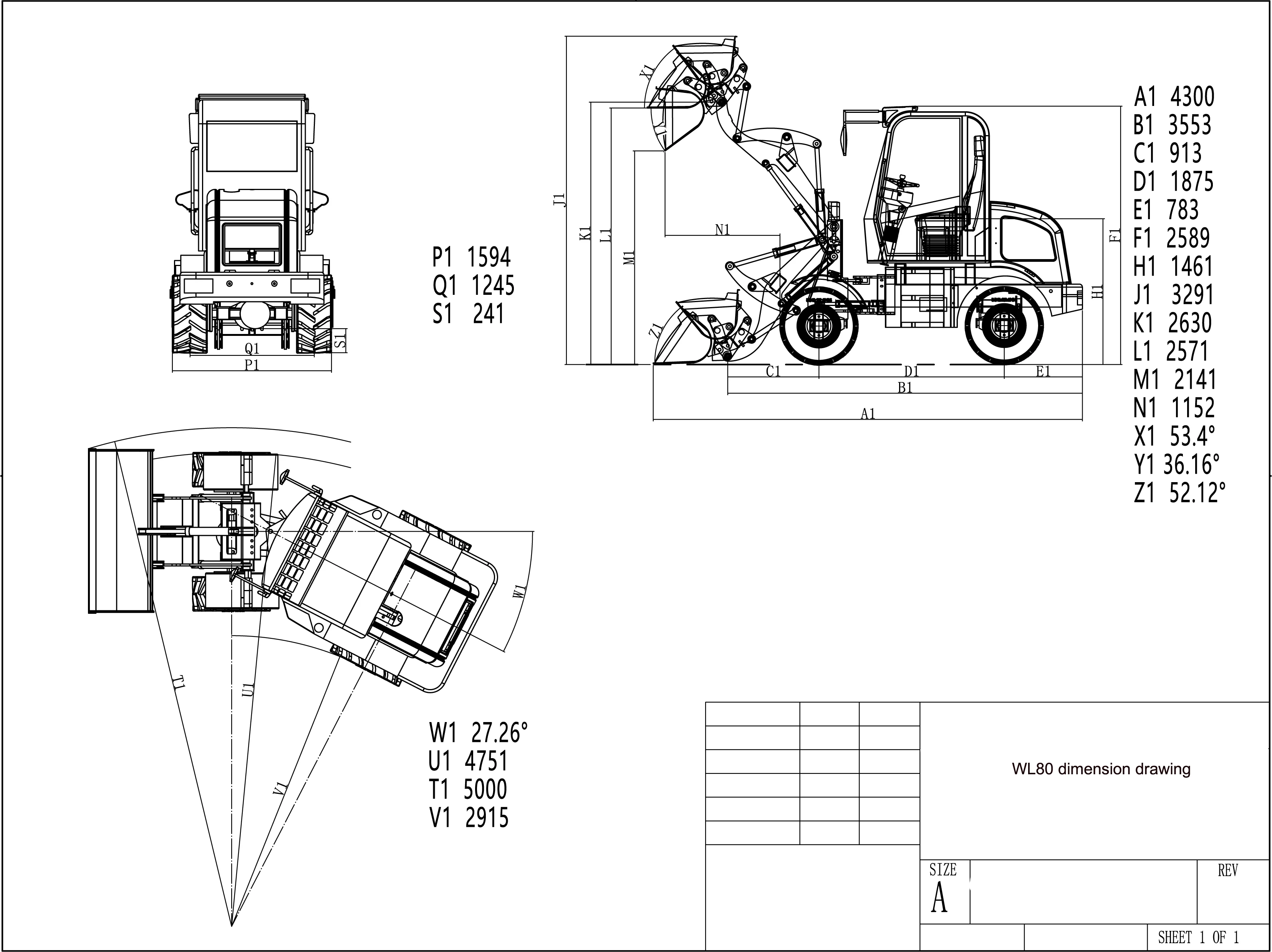 Wolf WL80 ZL08 Euro Hot Sale Radlader Hoflader 908 Mini Loader for Sale
