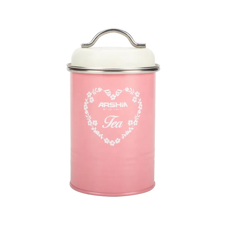 Cylinder Pasta Canister - Durable Metal Spaghetti Container