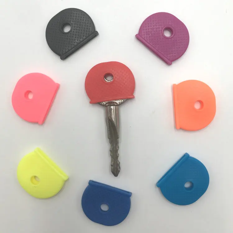 Wholesale PVC Plastic Key Chain Cap Tag Covers for Keys
