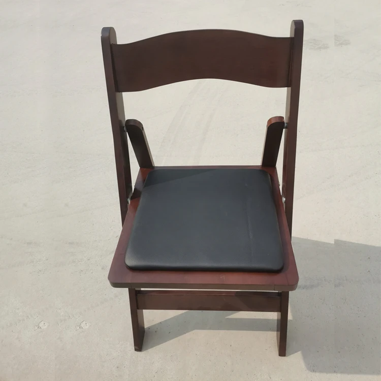 Classic Wimbledon Dark Fruitwood Color Wooden Folding Chair - Buy Wood ...