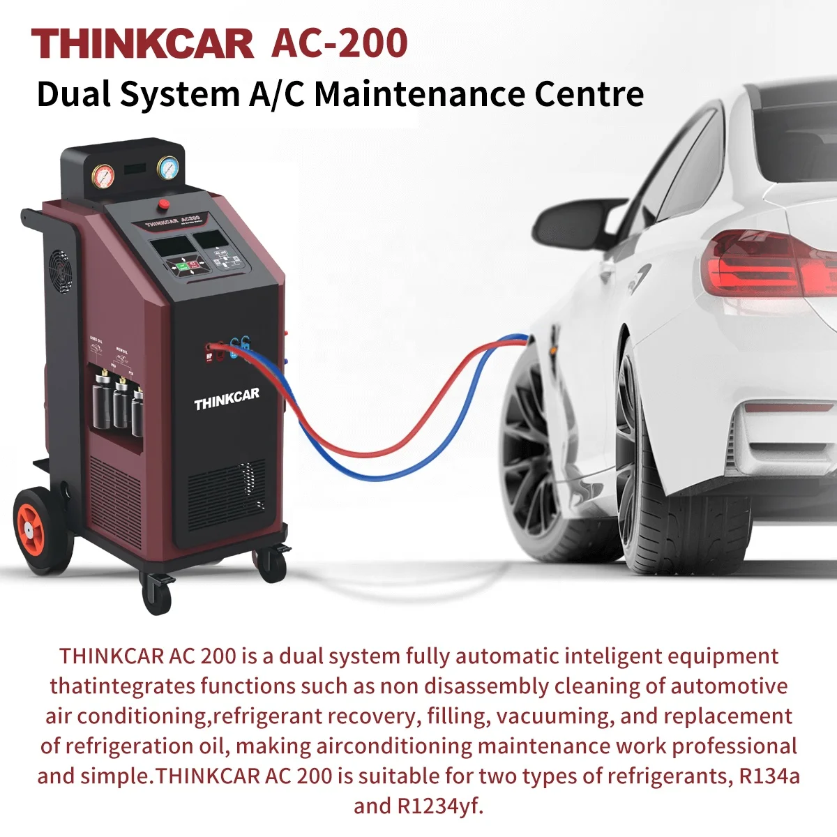 THINKCAR Dual System AC Flush Machine - Efficient & Reliable