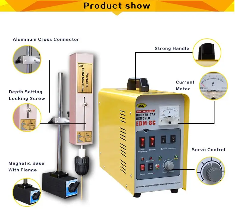 SFX-Extractor de EDM-8C EDM portátil, 800W, desintegrador de Metal, M2 ...