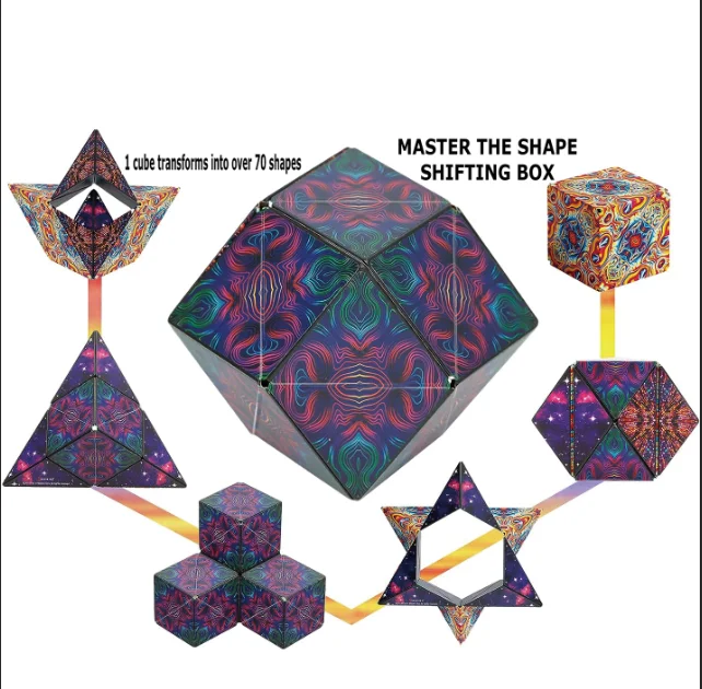 Shape Shifting Box Award-winning Cube W/ 36 Rare Earth Magnets ...