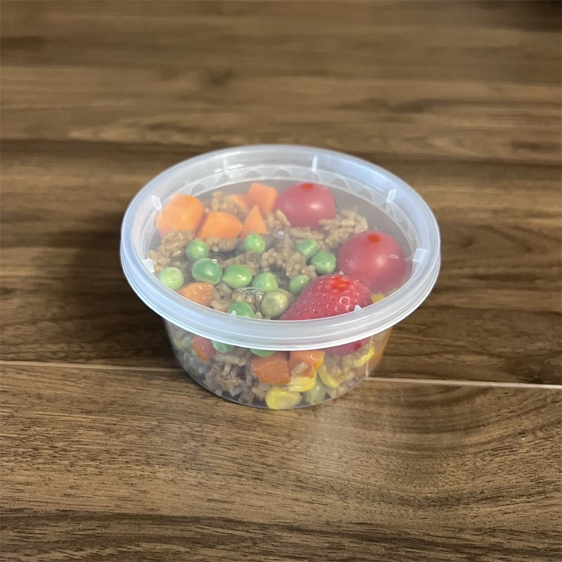 Plastic Disposable Food Storage Soup Containers Leakproof Sealed 20oz ...