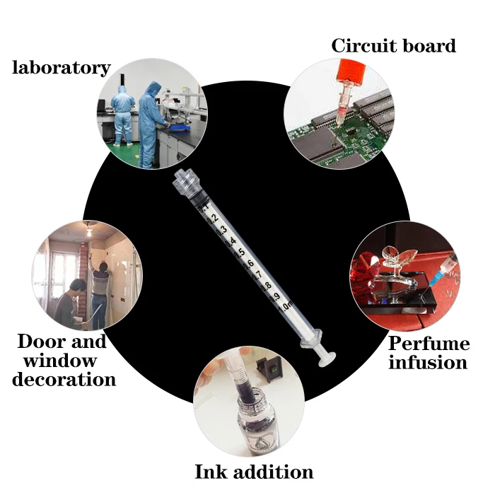 Automatic Disposable Plastic Injection Syringes 1ml Luer Lock Screw ...