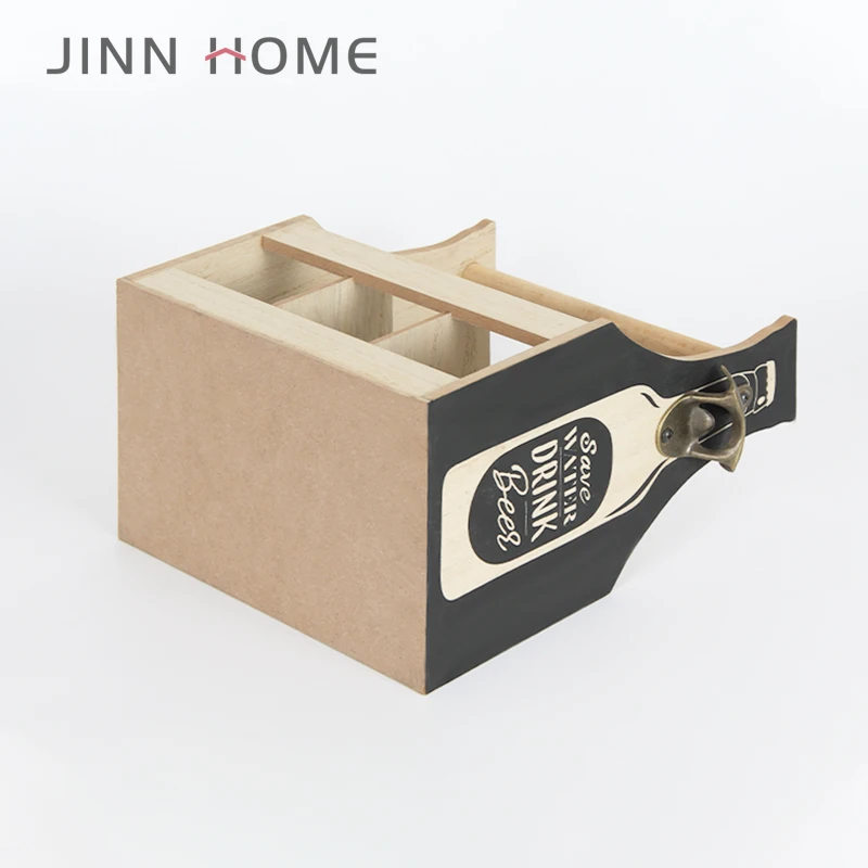 Jinn Home New Design Wooden Beer Bottle Storage case with Laser ...