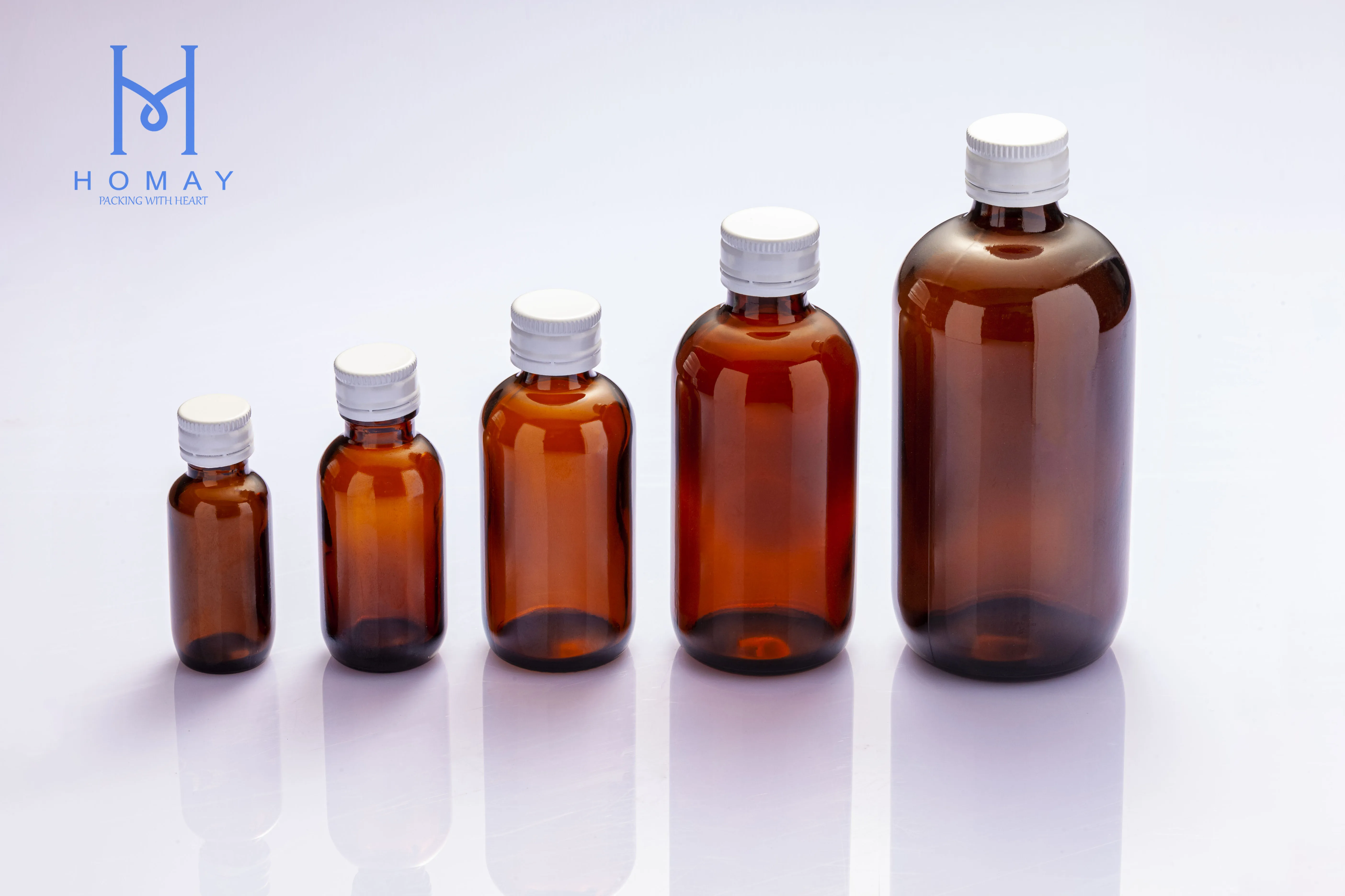 Empty Amber Glass Bottles - Perfect for Syrup & Medicine