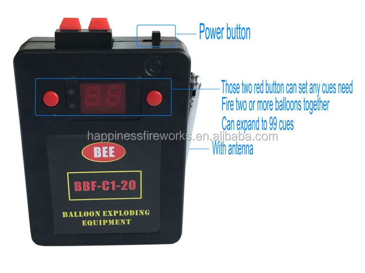 Helium Balloon Exploder System for 36 Party Balloons