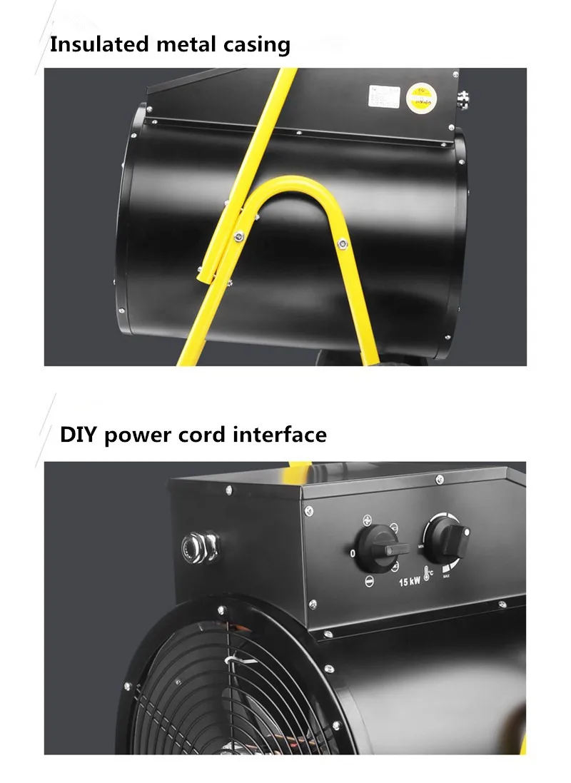 15KW 30KW Industrial Electric Fan Heater with Overheat Protection