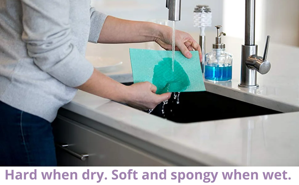 Cotton Sponge Cloth 70 Cellulose 30 Cotton Dish Cloth Eco Friendly ...