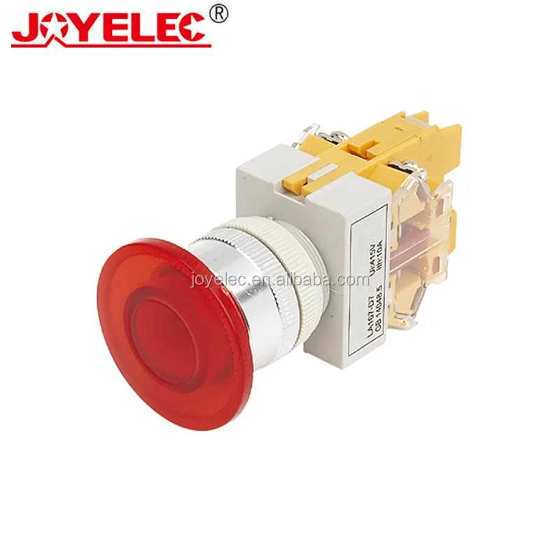 Joyelec Mushroom Pushbutton Push Button Switch With Led Light La167-d7-11md White Green Red ...