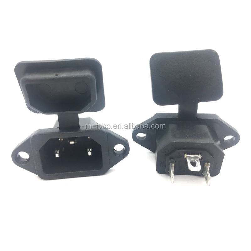 Waterproof C13 Power Panel Mounting - IEC320 C14 Socket