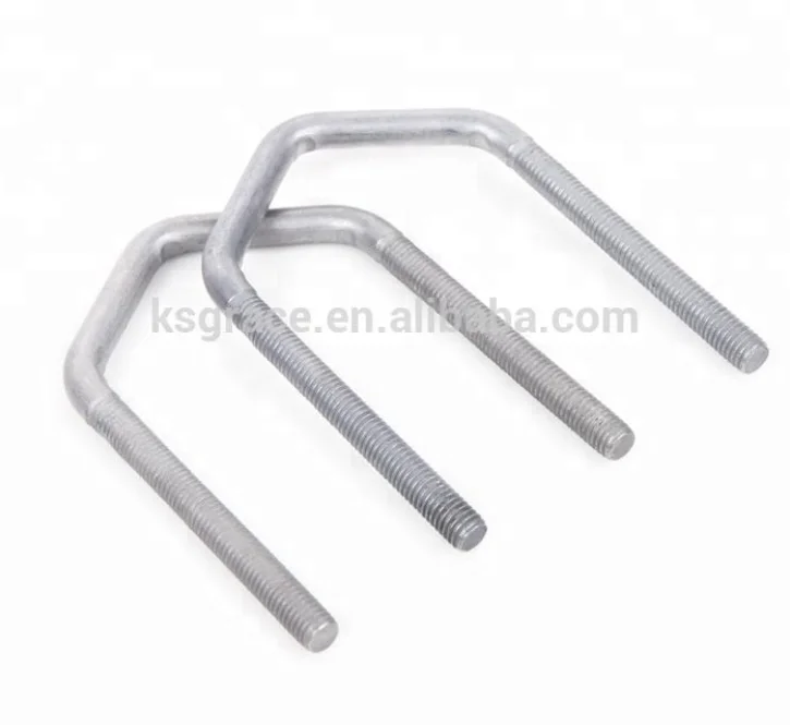 Carbon Steel Dacromet V Anchor Bolts U-bolt Inch Size Square Bending V ...