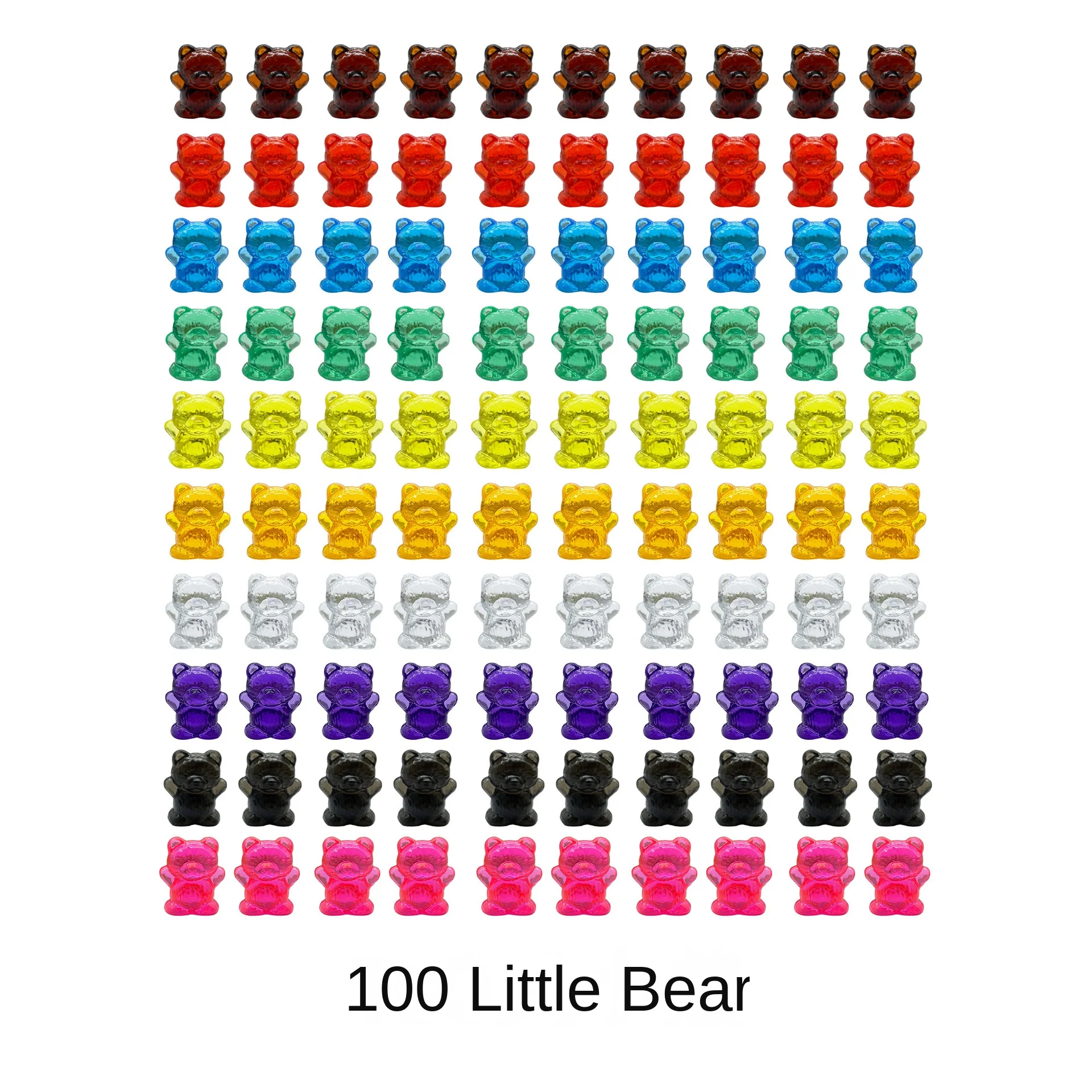 Paico Kids Rainbow Plastic Counting Bears (Large & Medium-Sized ...