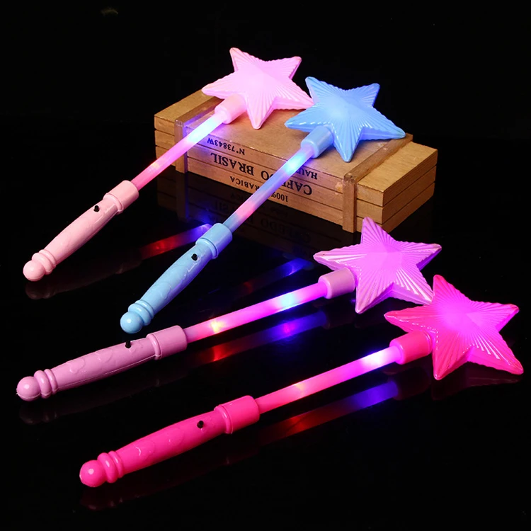 Ts Funny Moon Star Butterfly Led Flashing Fairy Wands Girls Princess ...